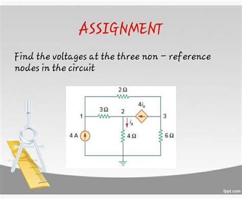 solved assignment find the voltages at the three non at the