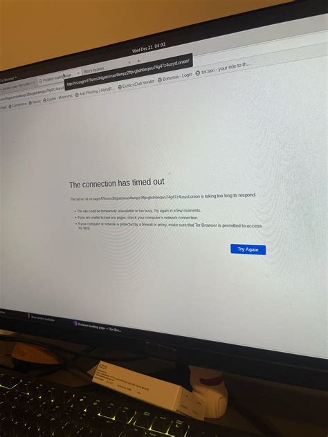 Im On Tor Taxi And I Cant Keep Getting This Error Message Every Time