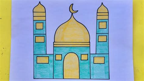تعليم الرسم للأطفالرسم مسجد بطريقة سهلة للأطفالرسومات للأطفالرسم سهل