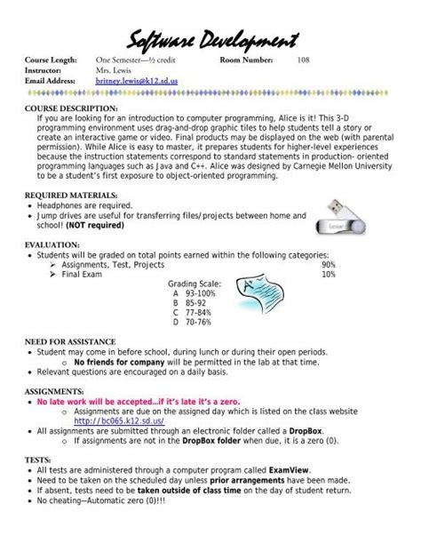 Ict Syllabus Class Website