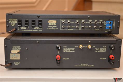 Audio Design 10a Amplifier And Model One Preamplifier Photo 4091664