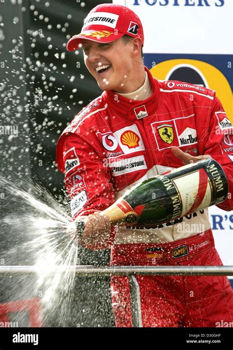 Dpa German Ferrari Formula One Driver Michael Schumacher Splashes