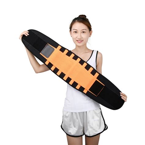 통기성 메쉬 따뜻한 허리 벨트 강화 강판 지원 스포츠 허리 벨트 사양 Xxl 주황색