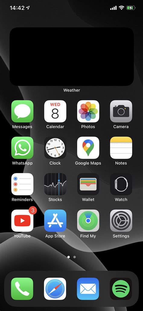 Black Unclickable Weather Widget After Reboot Opening The App From The Icon Didnt Help R