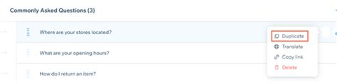 Managing Your Questions In The Wix FAQ App Help Center Wix Com