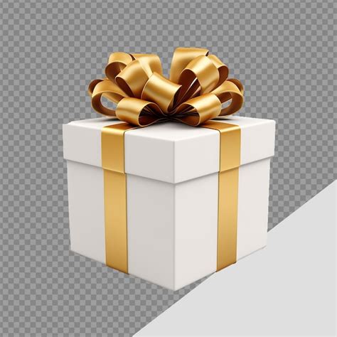 Подарочная коробка Png изолирована на прозрачном фоне Премиум Ai сгенерированный Psd