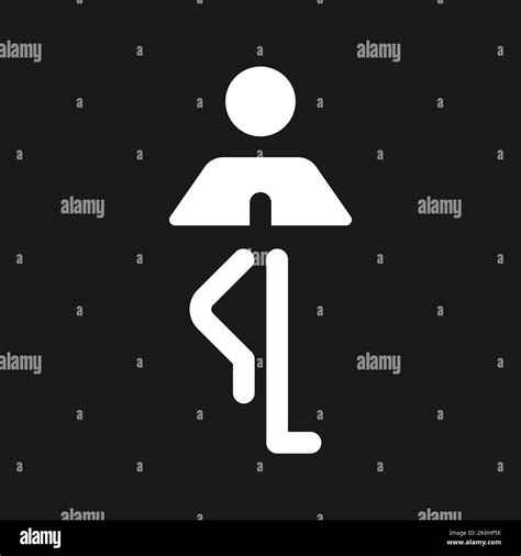 Tree Pose Dark Mode Glyph Ui Icon Stock Vector Image And Art Alamy