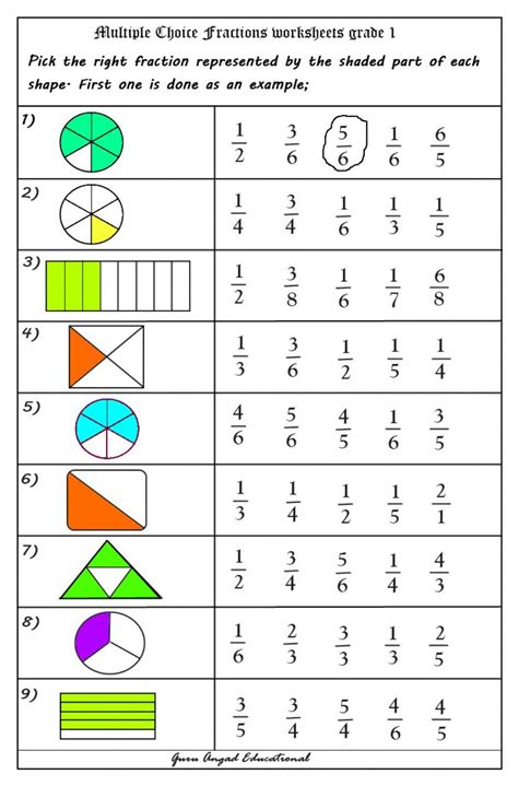 Fractions Worksheet Math Fractions Worksheets 3rd Grade Fractions