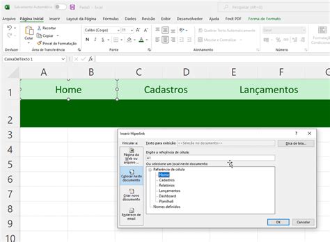 Como Criar Menus De Sistema No Excel Design De Planilha Guia Do Excel