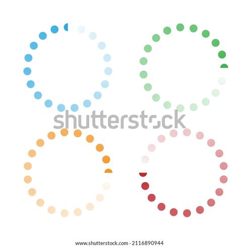 Progress Steps Phases Indicator Preloader Buffer Stock Vector Royalty Free