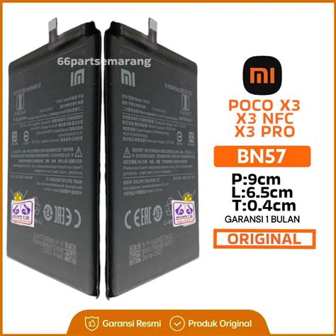 Jual Baterai Batre Batu Battery BN57 Xiaomi Poco X3/X3 NFC/X3 Pro BN57 ...