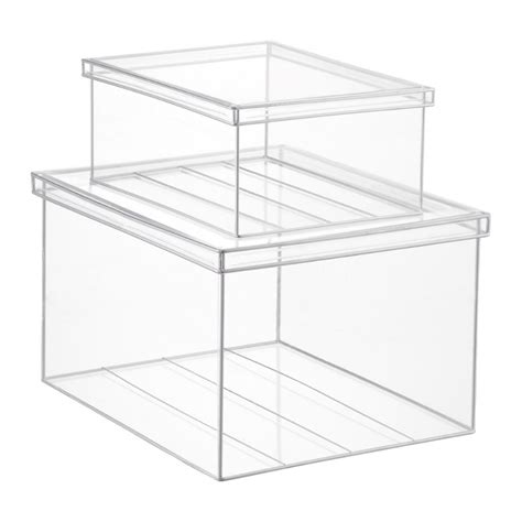 Clear Lookers Boxes The Container Store Container Store No Closet