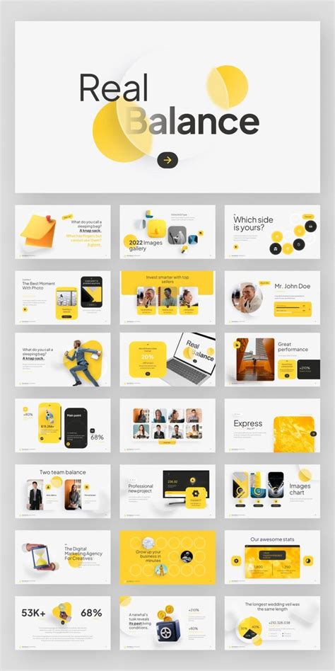Real Balance Creative Multipurpose Powerpoint Template Desain