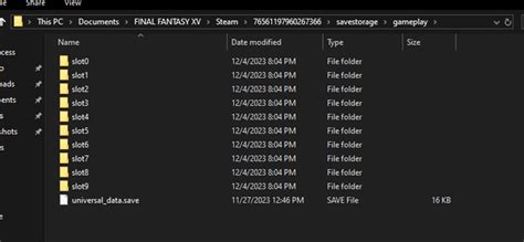 Help Pirated Game Save Files Rfinalfantasyxv