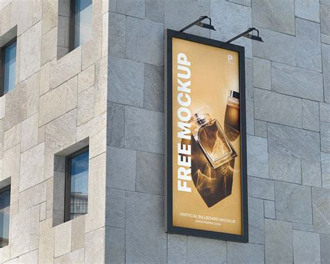 Free Outdoor Vertical Billboard Mockup Free Psd Templates