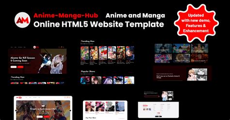 Anime Manga Hub Anime And Manga Online Html Website Template