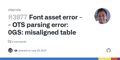 Font Asset Error Ots Parsing Error 0gs Misaligned Table · Issue