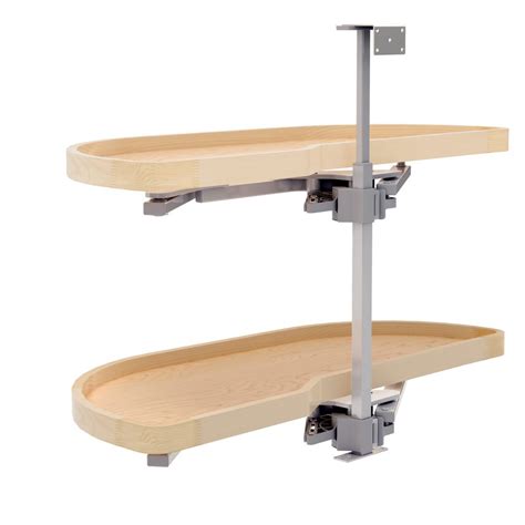 REV A SHELF INC Two Tier Wood Classic Girasolo For Right Blind Corner Maple Rev A Shelf