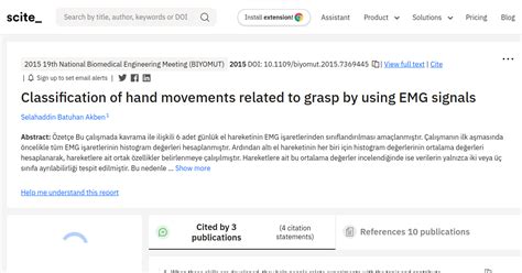 Classification Of Hand Movements Related To Grasp By Using Emg Signals