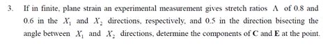 C Is The Cauchy Green Strain Tensor And E Is
