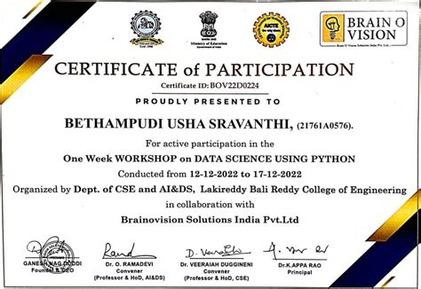 Usha Sravanthi On Linkedin Datascience Python Professionaldevelopment Workshop Techskills