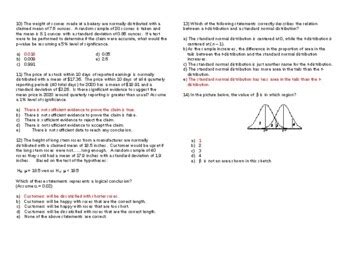 AP Review Hypothesis Testing With Means TPT