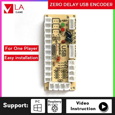 Arcade Diy 1 Player Mando Usb Pc Raspberry Pi Bart Vicedeal