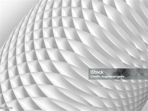 흰색 원으로 만든 구부러진 구조의 추상 파라메트릭 배경 패턴에 대한 스톡 사진 및 기타 이미지 패턴 0명 3차원 형태 Istock