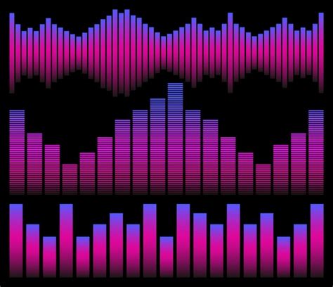 Premium Vector Graphic Of Amplitude Audio Range Chart Of Sound Sound Wave Equalizer