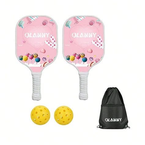 Pickleball Paddles Set Premium Rackets Fiber Face And Polymer Honeycomb