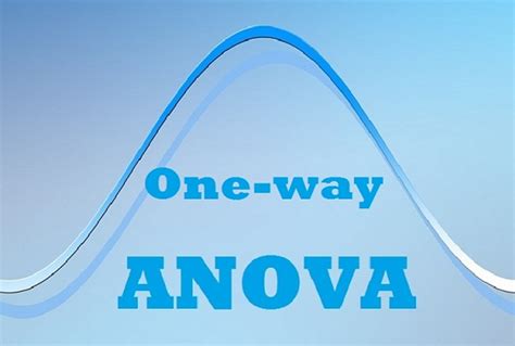 One Way Analysis Of Variance Anova