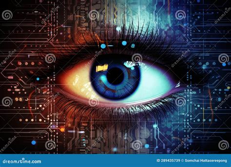 Concept Of Cyber Security Awareness Vs Hacker And Ai Stock Illustration Illustration Of