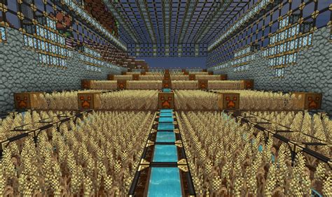 Automatic Big Wheat Farm Minecraft Project