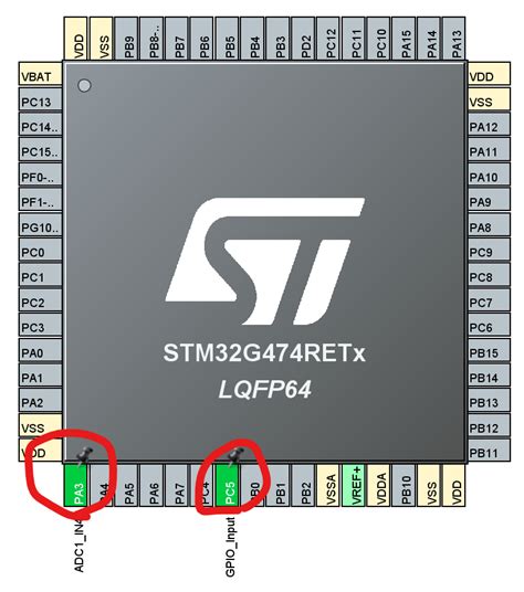 Solved Stm32g474re Pa3pc5 Pin Stmicroelectronics Community