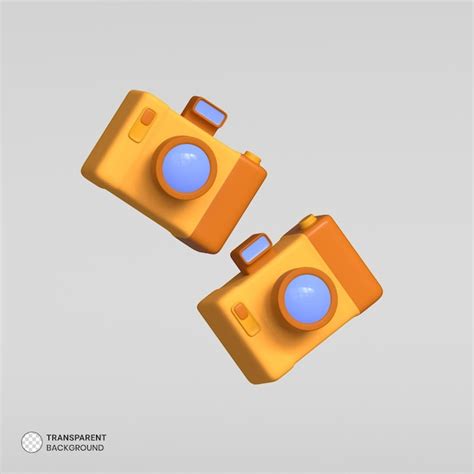 Cámara Digital Y Configuración De Luz De Estudio Icono Aislado 3d