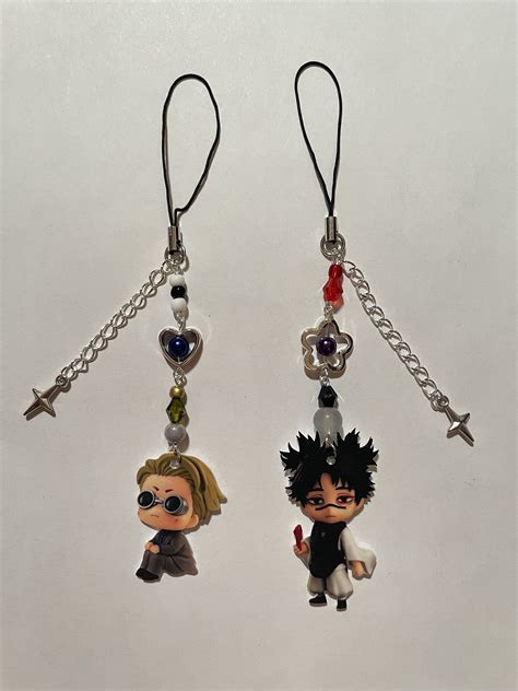 Nanami Kento Choso Kamo Phone Charm Jujutsu Kaisen Anime Y2k Etsy In