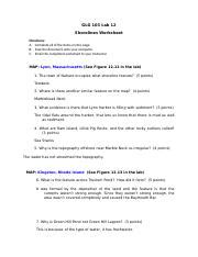GLG103 Lab 12 Shorelines Worksheet Completed Doc GLG 103 Lab 12 Shorelines Worksheet