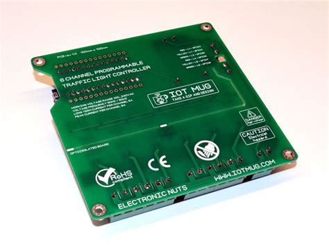 6ch traffic light controller arduino based programmable board