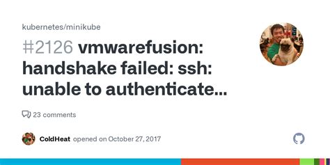 Vmwarefusion Handshake Failed Ssh Unable To Authenticate No Supported Methods Remain Issue