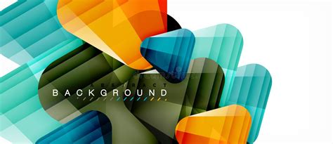 Glass Triangles Modern Geometric Composition Abstract Background Stock Vector Illustration Of