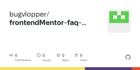 github bugvlopper frontendmentor faq accordion