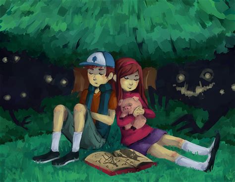 Mabel Pines Dipper Pines Gf Персонажи Gf Арт Gf Art Gravity Falls смешные