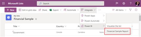 Create A Report Quickly From A Sharepoint List Or Library In The Power