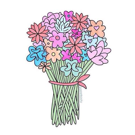 Милый букетик Идейки для личного дневника ВКонтакте