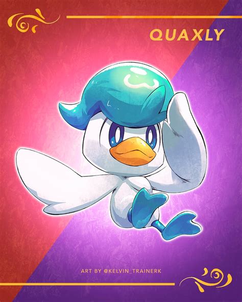 Quaxly Pokemon Drawn By Kelvin Trainerk Danbooru