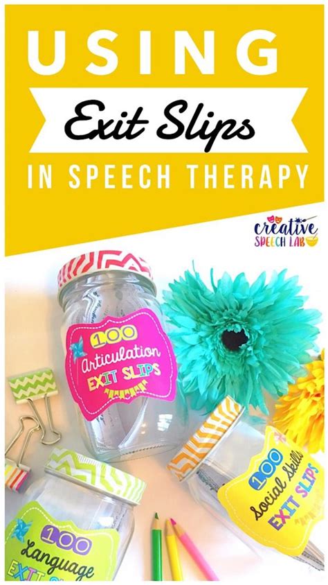 How Why I Use Exit Slips In Speech Therapy Creative Speech Lab