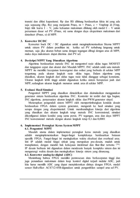 Fpga Based Real Time Incremental Conductance Maximum Power Point