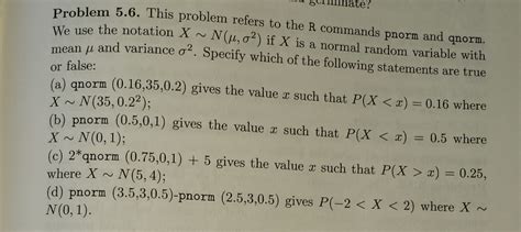 Solved Inate Problem 56 This Problem Refers To The R