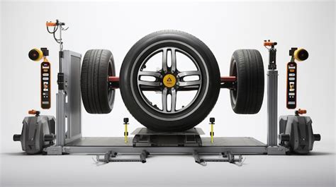 Premium Photo A Photo Of Wheel Alignment Tools