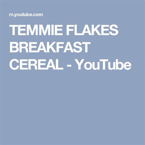 Temmie Flakes Breakfast Cereal Youtube Breakfast Cereal Cereal